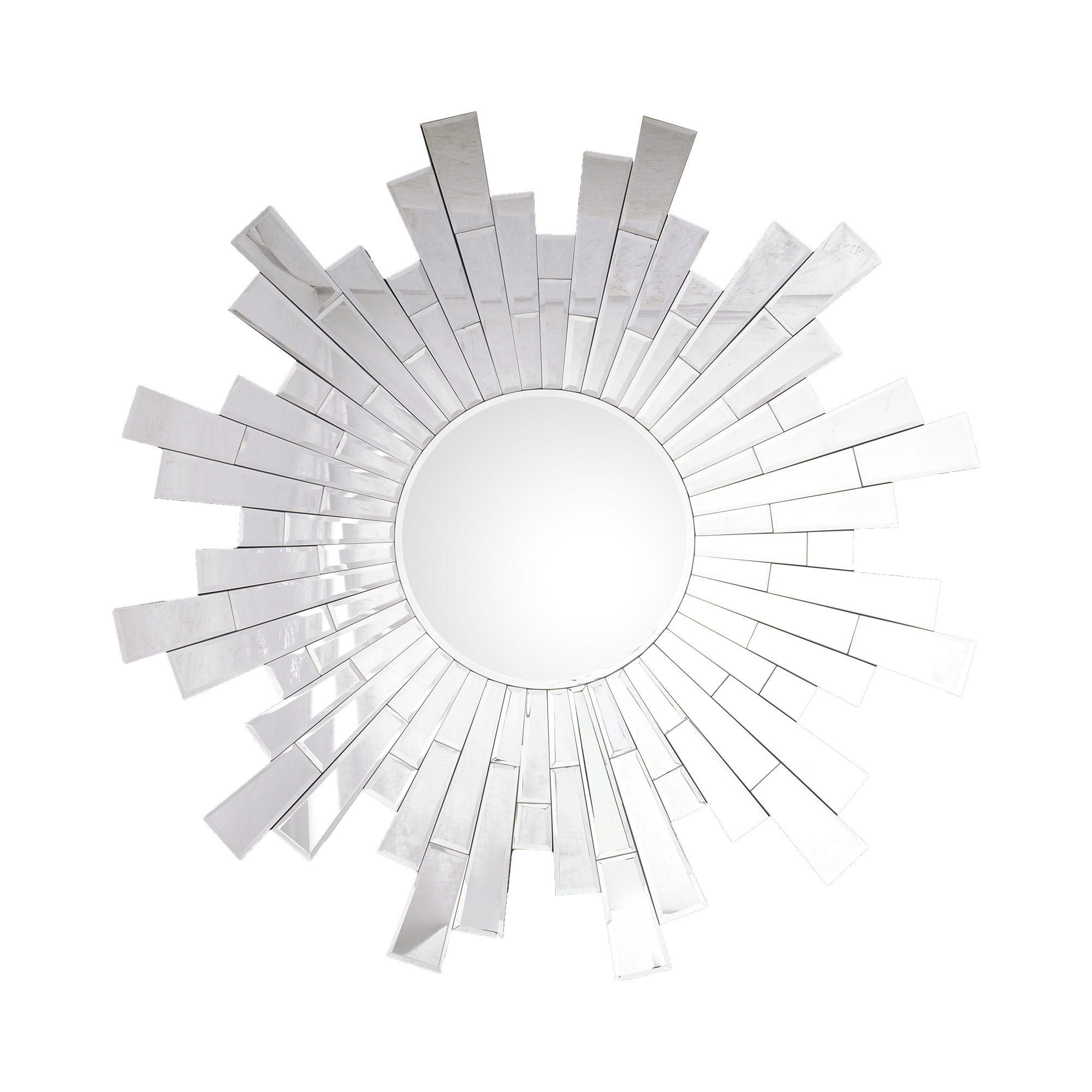 Venetian Geometric Round Mirror